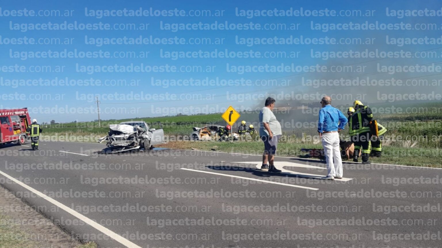 Violenta colisión frontal en Ruta 30 – La Gaceta
